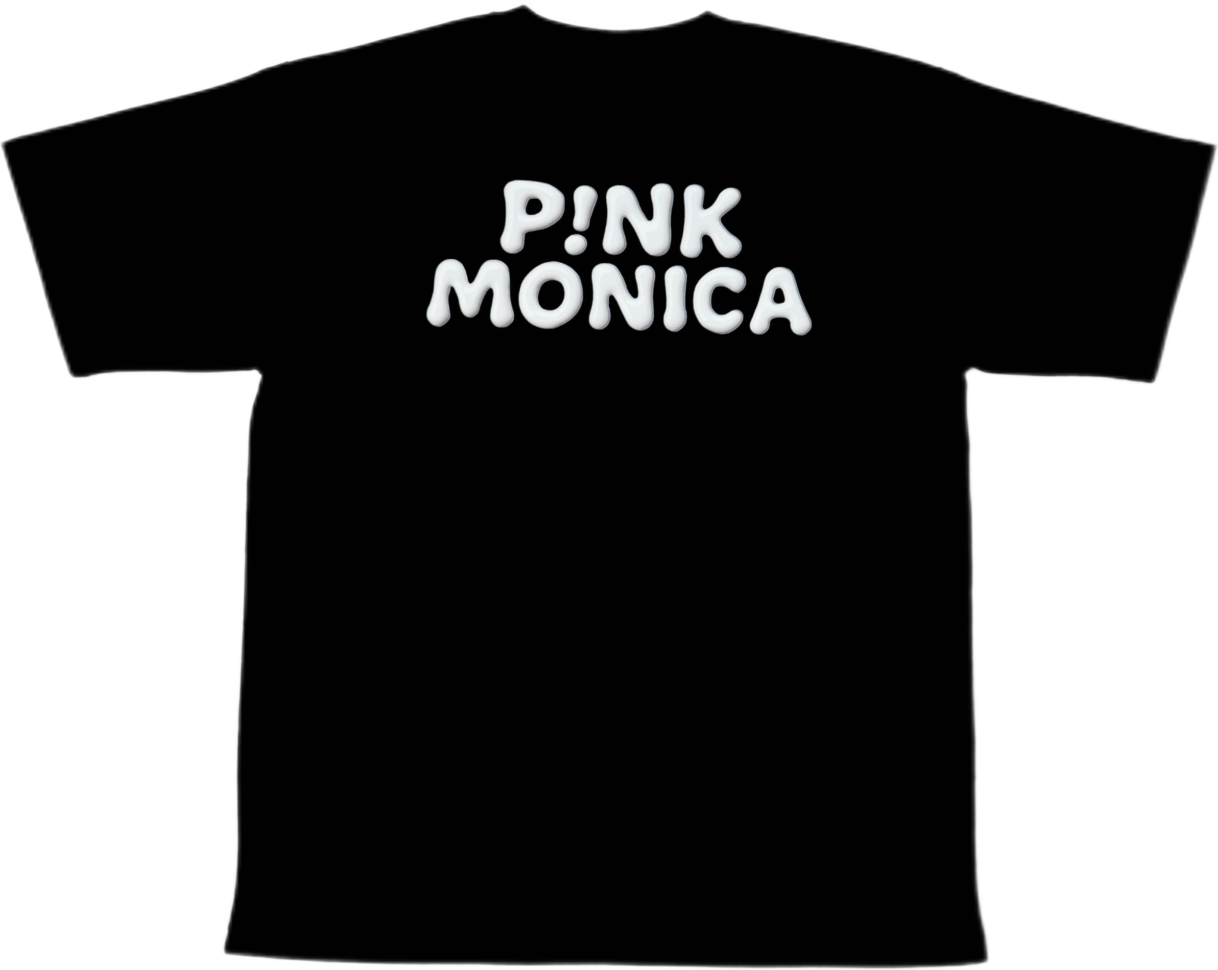 OVERSIZED BUBBLE FLOATING TEE (BLACK) – P!NK MONICA